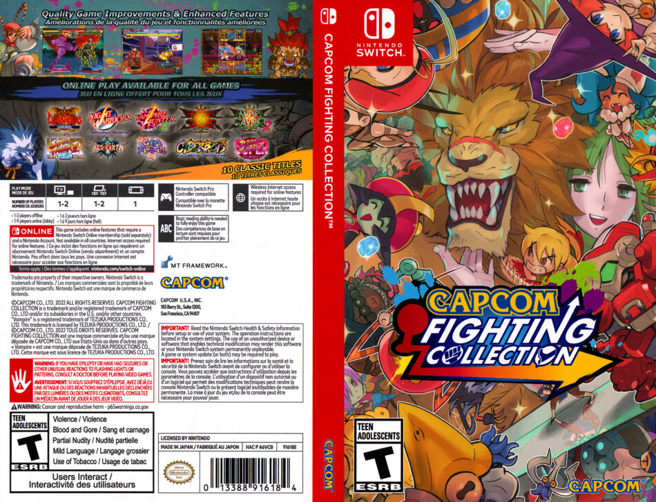 Capcom Fighting Collection NS Cover - DVDcover.Com