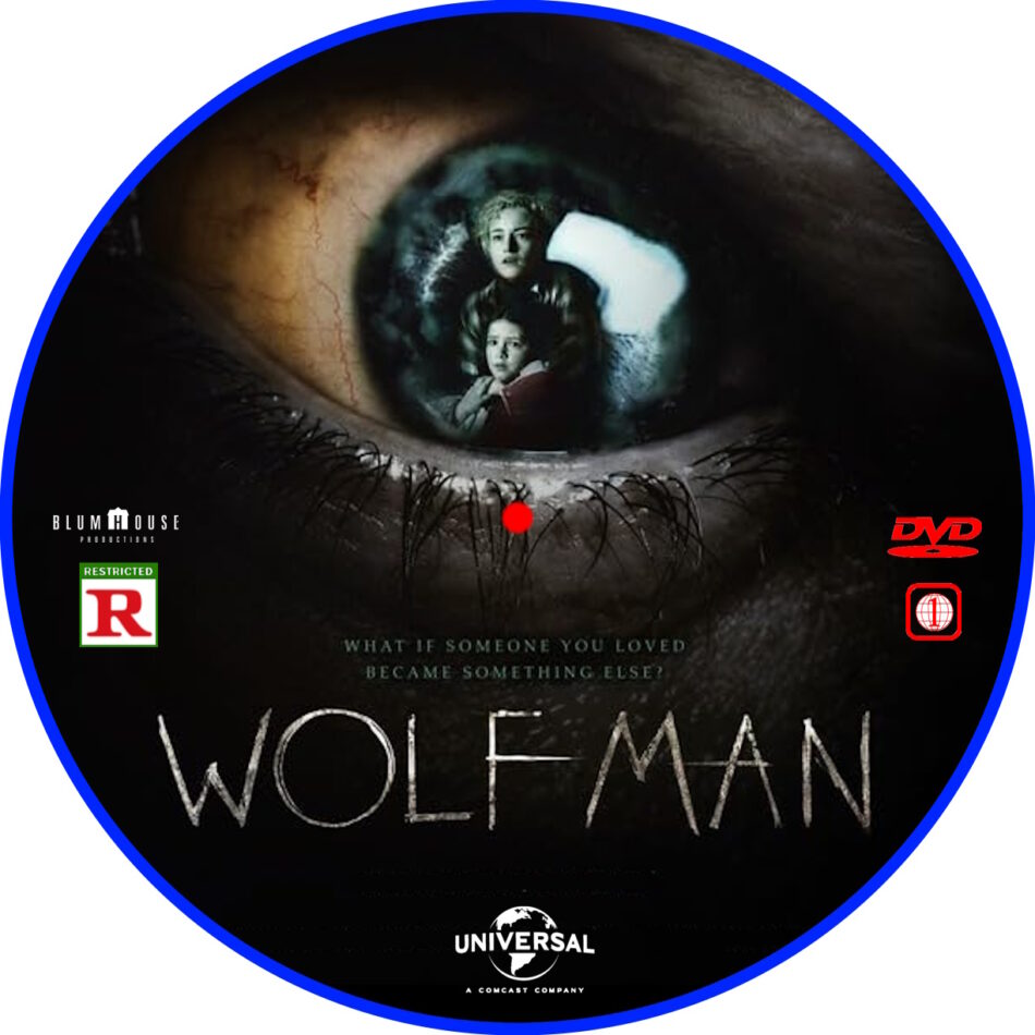 Wolf Man (2025) R1 Custom DVD Label - DVDcover.Com