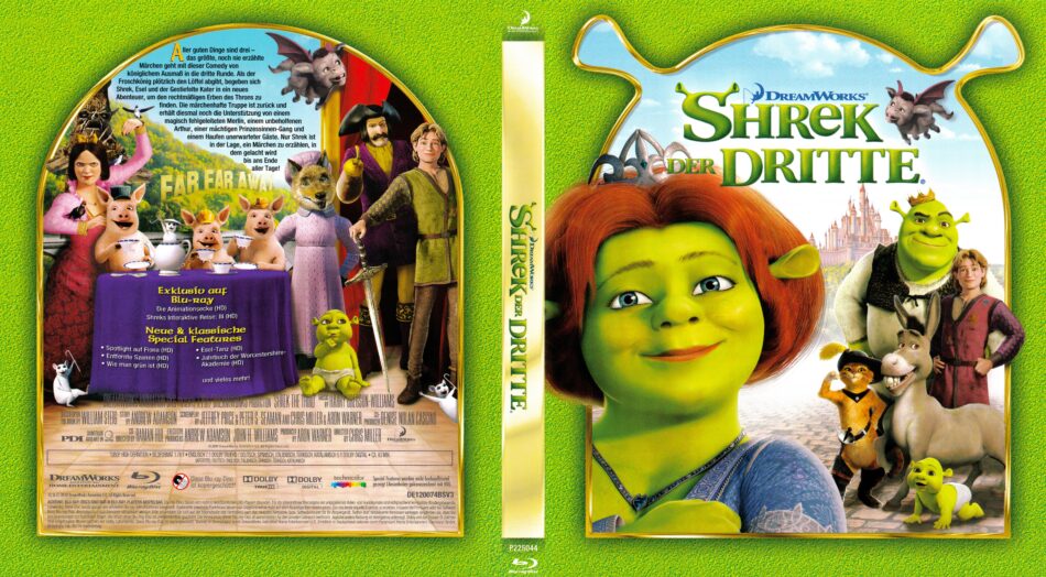 The Shrek Collection (3) dvd cover (2001-2007) R1 Custom