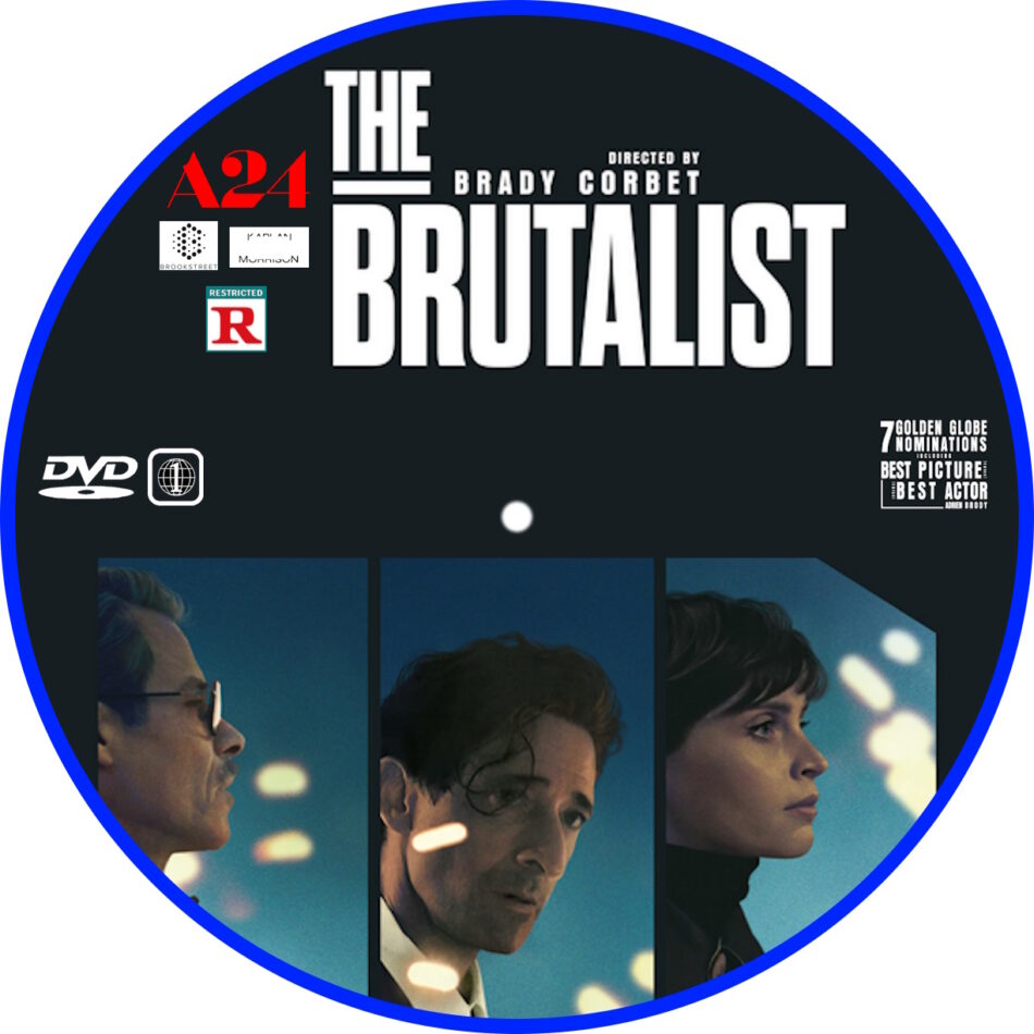 The Brutalist (2024) R1 Custom DVD Label - DVDcover.Com