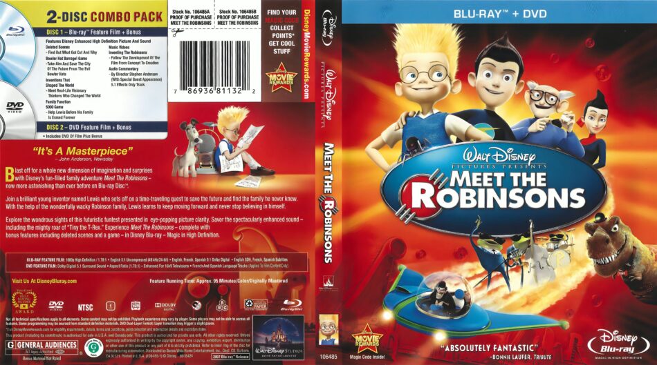 Meet The Robinsons 2007 R1 Blu Ray Cover Dvdcover Com