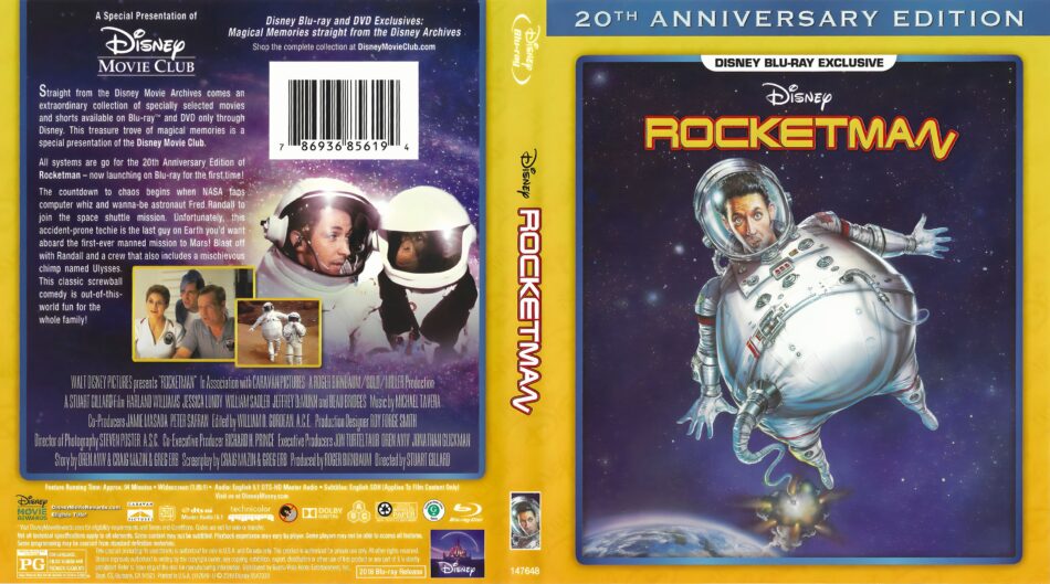 Rocketman (1997) R1 Blu-ray Cover - DVDcover.Com