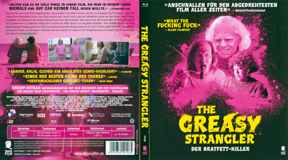 The Greasy Strangler DE Blu-Ray Cover - DVDcover.Com
