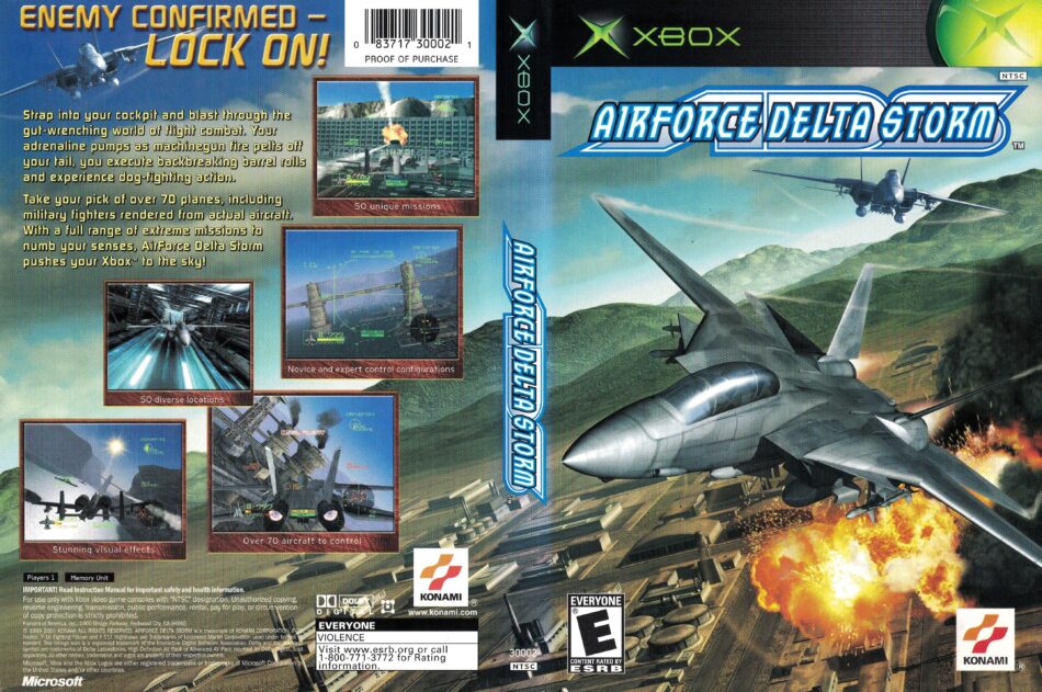Airforce Delta Storm (2001) XBOX NTSC retail cover - DVDcover.Com