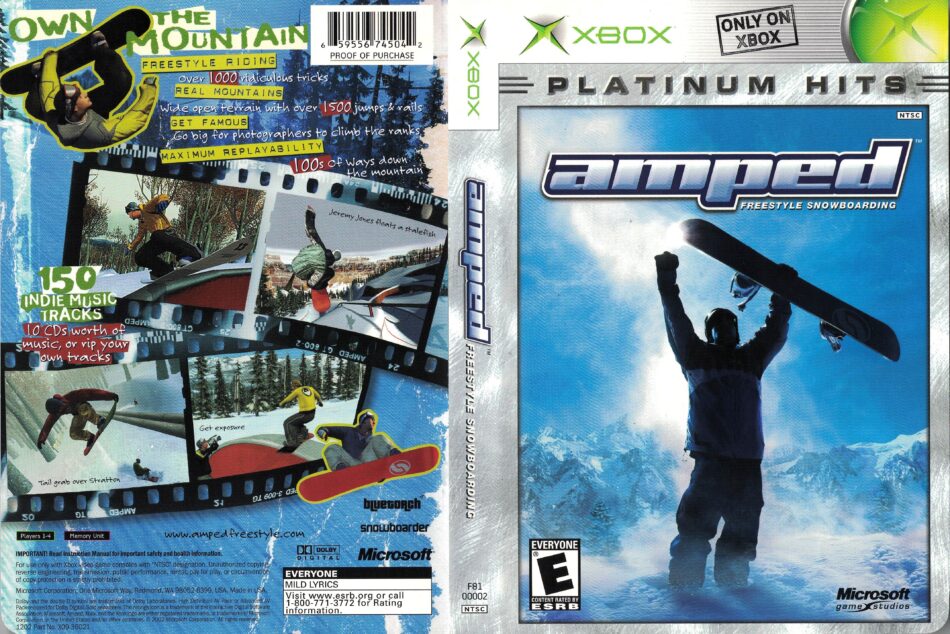 Amped: Freestyle Snowboarding (Platinum Hits) (2002) XBOX NTSC retail ...