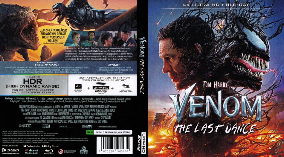 Venom: The Last Dance (2024) DE 4K UHD Covers - DVDcover.Com
