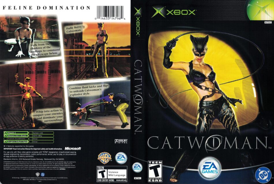 Catwoman (2004) XBOX NTSC retail cover - DVDcover.Com