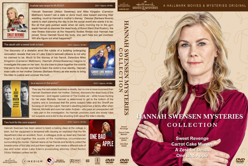 Hannah Swensen Mysteries Collection (4) R1 Custom DVD Cover - DVDcover.Com