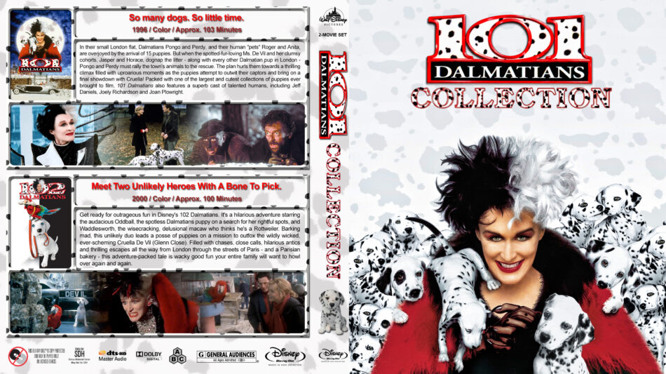 101 Dalmatians “Live Action” Collection Custom Blu-Ray Cover - DVDcover.Com