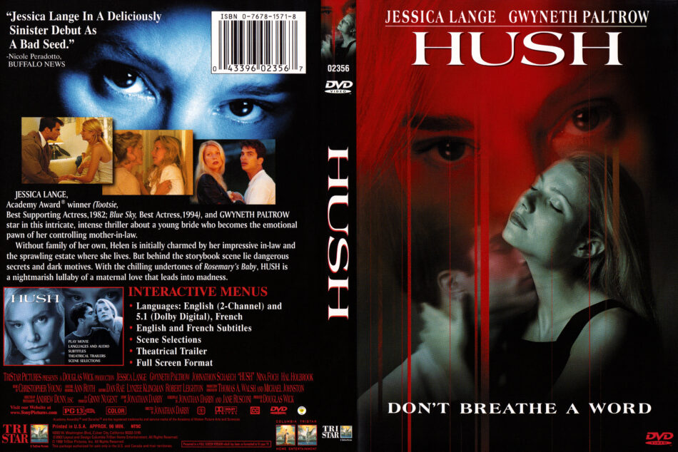 Hush (1998) RS R1 DVD Cover - DVDcover.Com