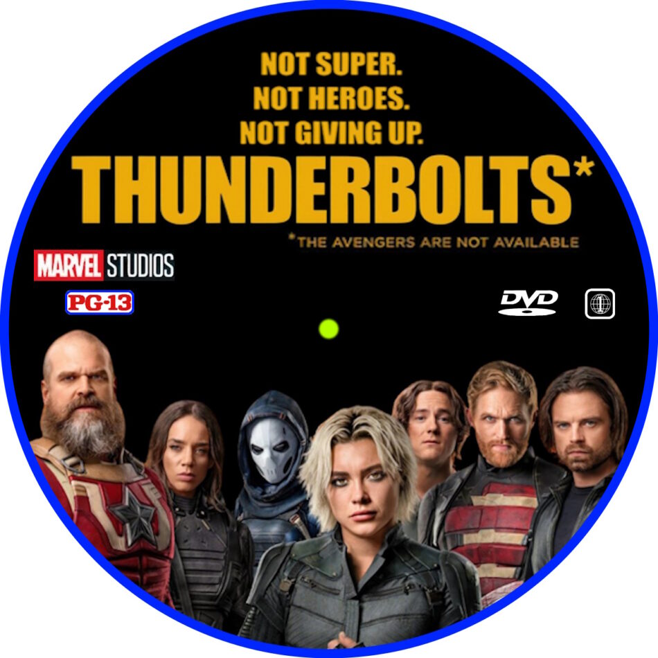 Thunderbolts (2025) R1 Custom DVD Label - DVDcover.Com
