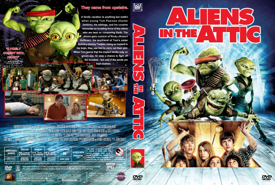 Aliens in the Attic (2009) R1 Custom DVD Cover & Label - DVDcover.Com
