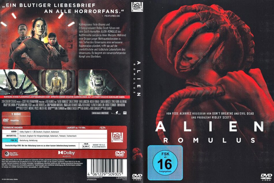 Alien 5-Romulus R2 DE DVD Cover - DVDcover.Com