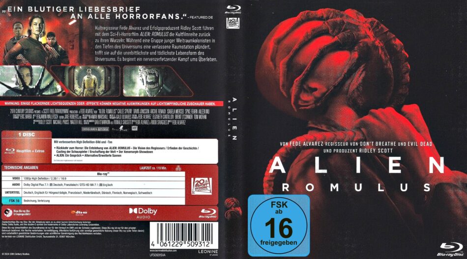 Alien 5-Romulus DE Blu-Ray Cover - DVDcover.Com
