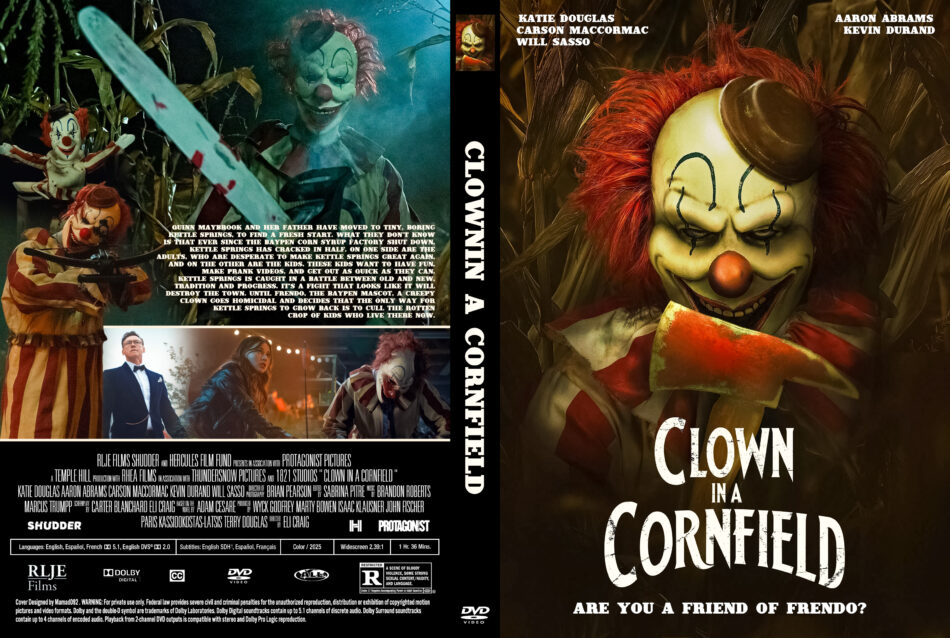 Clown in a Cornfield R0 Custom DVD Cover V2 - DVDcover.Com