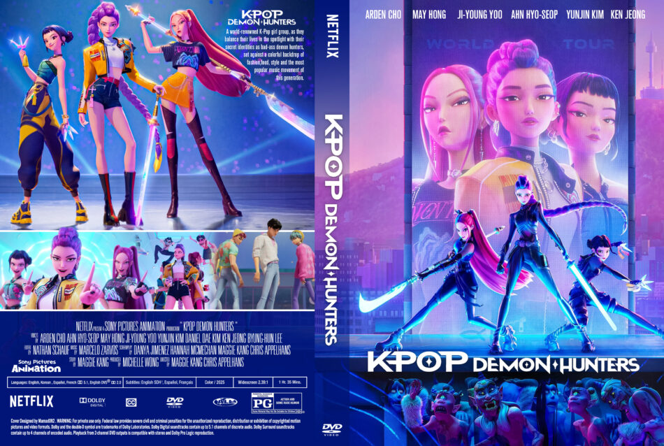 KPop Demon Hunters R0 Custom DVD Cover & Label - DVDcover.Com