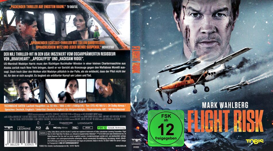 Flight Risk DE Blu-Ray Cover - DVDcover.Com
