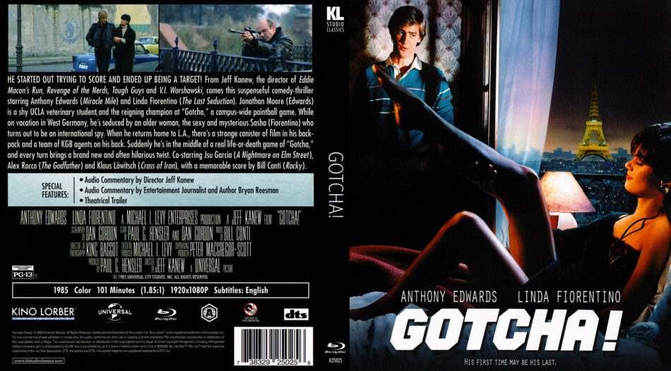 Gotcha (1985) Blu-Ray & DVD Cover - DVDcover.Com