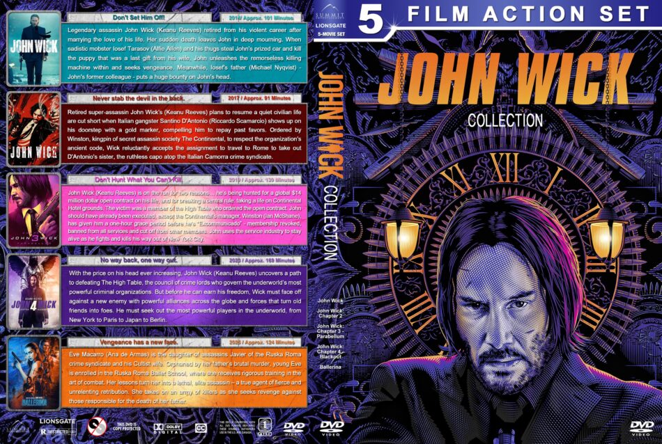John Wick Collection R1 Custom DVD Cover - DVDcover.Com