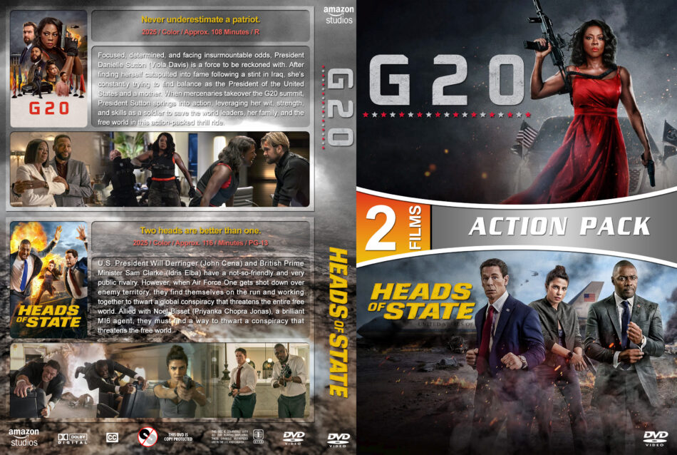 G20 / Heads of State Double Feature R1 Custom DVD Cover - DVDcover.Com