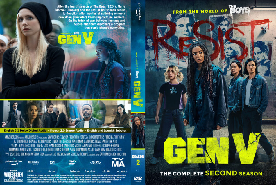 Gen V - Season 2 R0 Custom DVD Cover & Labels - DVDcover.Com