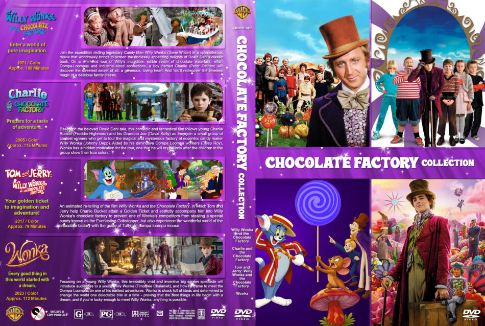Chocolate Factory Collection R1 Custom DVD Cover - DVDcover.Com