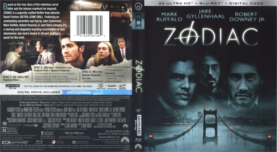 Zodiac 4K UHD Cover & Labels - DVDcover.Com