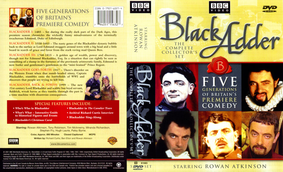 Black Adder the Complete Series R1 DVD Cover - DVDcover.Com