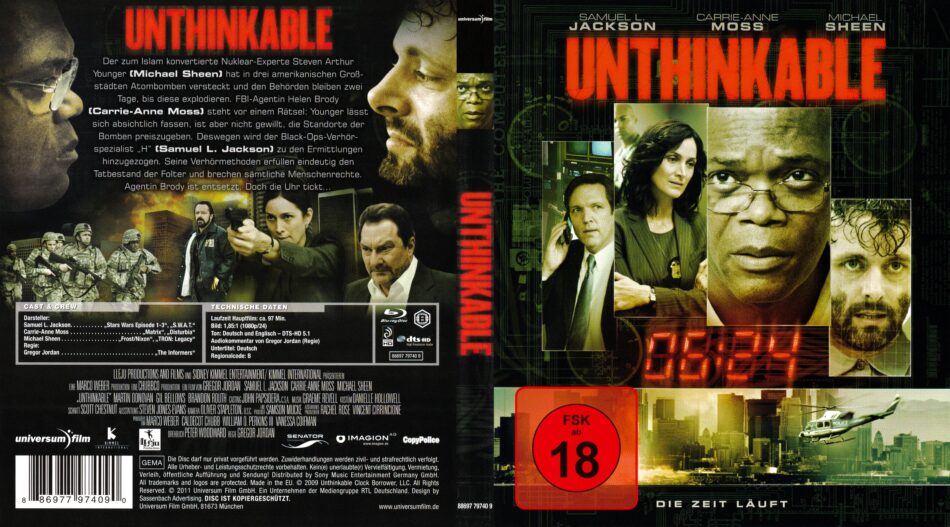 Unthinkable DE Blu-Ray Cover & Label - DVDcover.Com