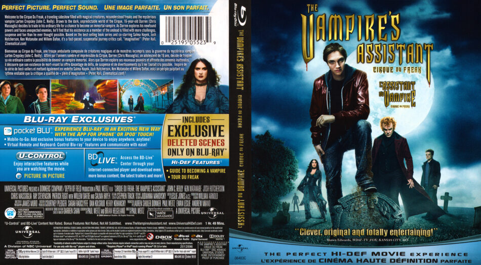 Cirque du Freak - The Vampire's Assistant (2009) Blu-Ray & DVD Cover ...