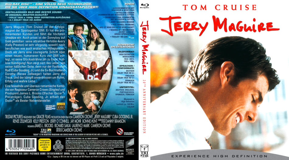 Jerry Maguire (1996) DE Blu-Ray Cover - DVDcover.Com