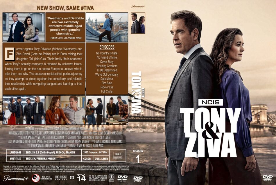 NCIS: Tony & Ziva - Season 1 R1 Custom DVD Cover & Labels - DVDcover.Com