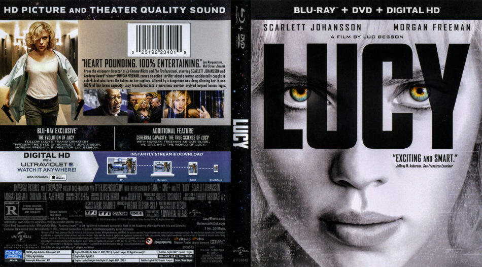 Lucy (2014) Blu-Ray Cover - DVDcover.Com