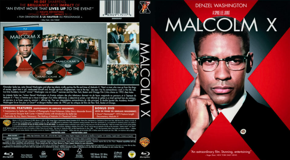 Malcolm X (1992) Blu-Ray Cover - DVDcover.Com