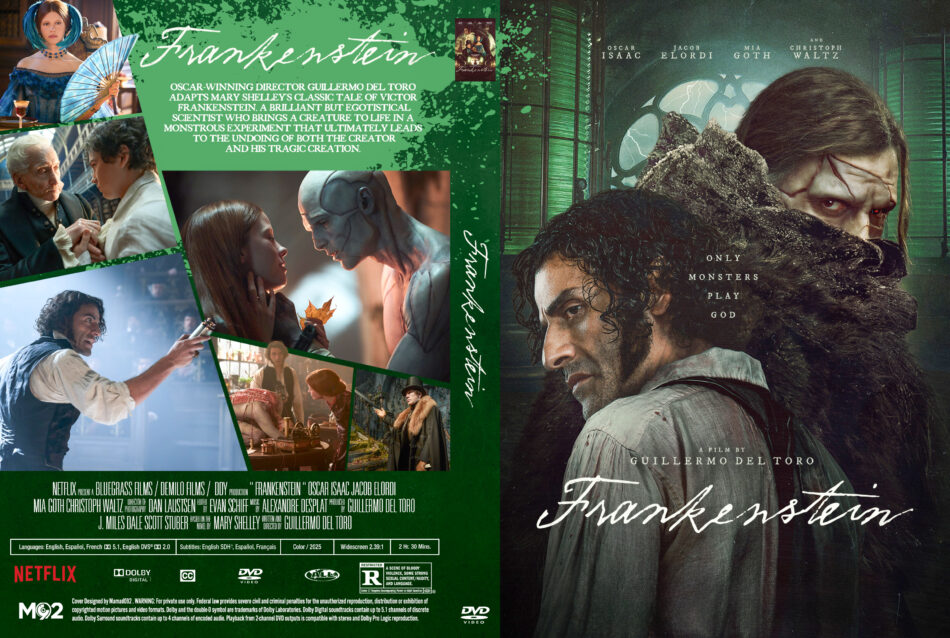 Frankenstein (2025) R0 Custom DVD Cover V2 - DVDcover.Com