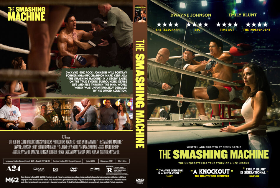 The Smashing Machine (2025) R0 Custom DVD Cover V2 - DVDcover.Com