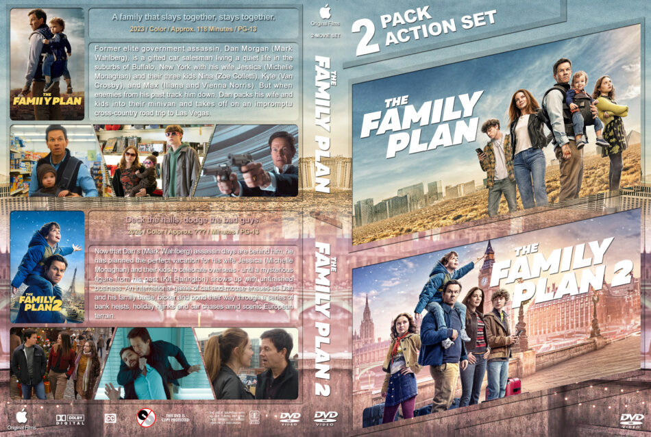 The Family Plan Double Feature R1 Custom DVD Cover - DVDcover.Com