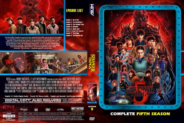 Stranger Things - Season 5 R0 Custom DVD Cover - DVDcover.Com