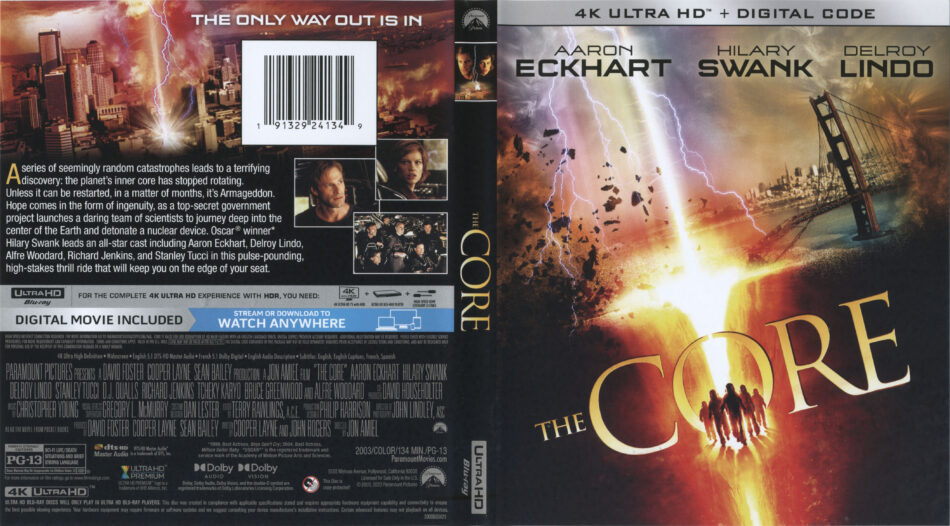 The Core 4K UHD Cover & Labels - DVDcover.Com