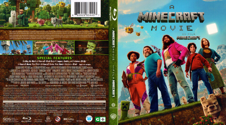 A Minecraft Movie (2025) R1 Custom DVD Label - DVDcover.Com