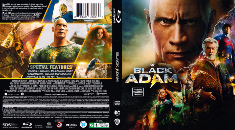 Black Adam (2023) Blu-Ray Cover - DVDcover.Com