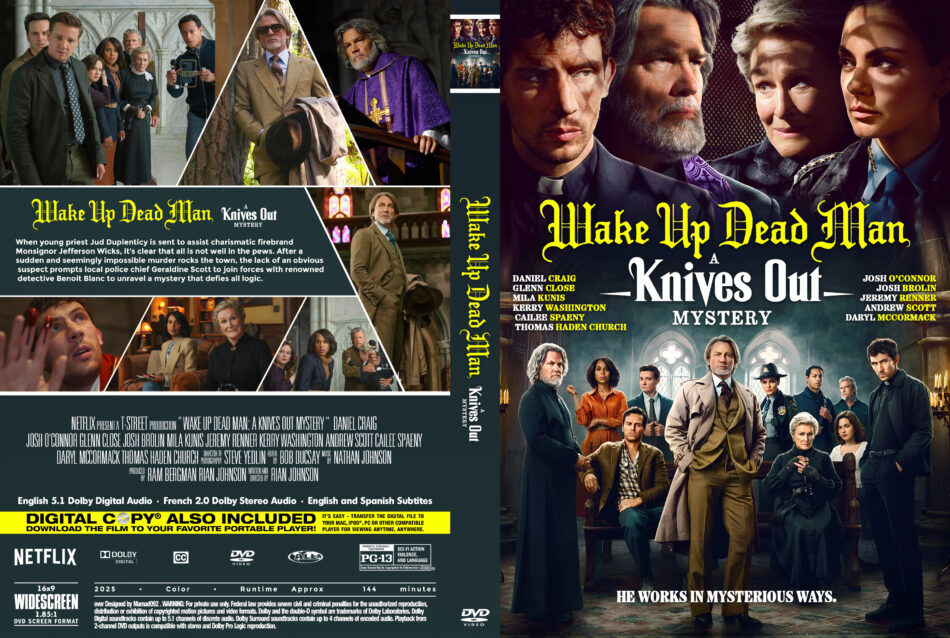 Wake Up Dead Man: A Knives Out Mystery R0 Custom DVD Cover - DVDcover.Com