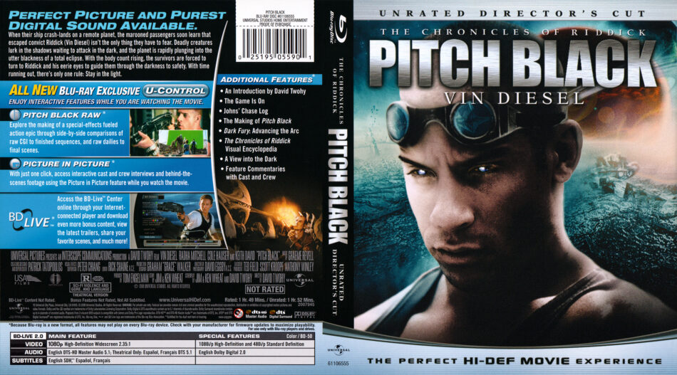 Pitch Black (2000) Blu-Ray & DVD Cover - DVDcover.Com