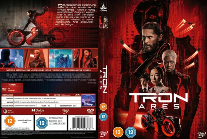Tron Ares (2025) R2 UK DVD Cover and Labels - DVDcover.Com