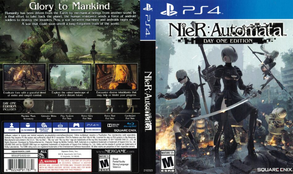 NieR: Automata (Day One Edition) (2017) PS4 NTSC Cover - DVDcover.Com