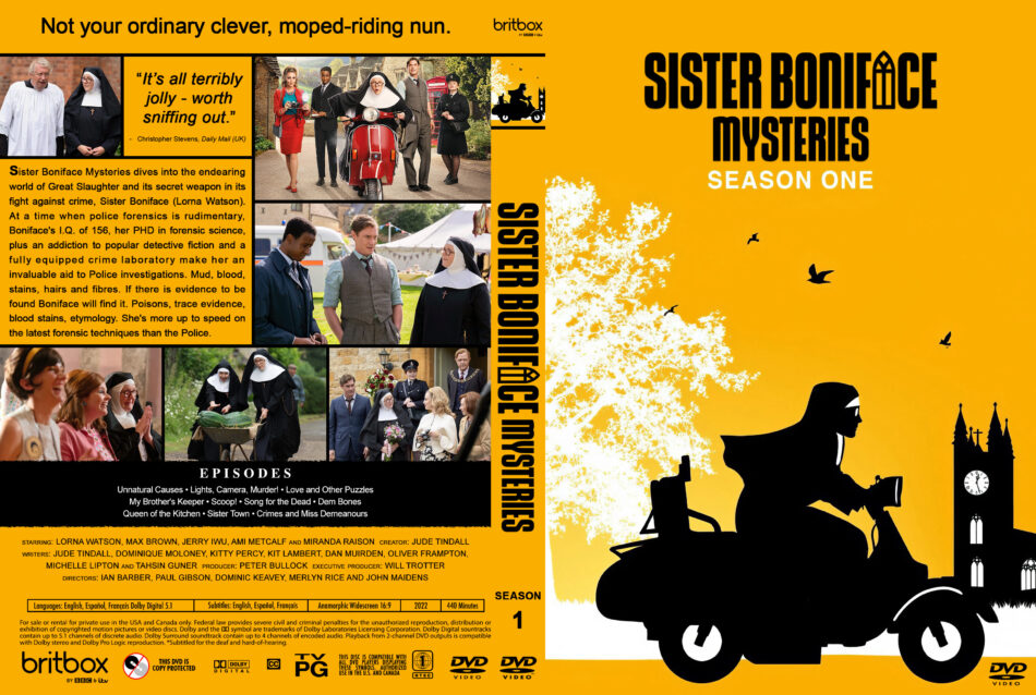 Sister Boniface Mysteries - Season 1 R1 Custom DVD Cover & Labels ...
