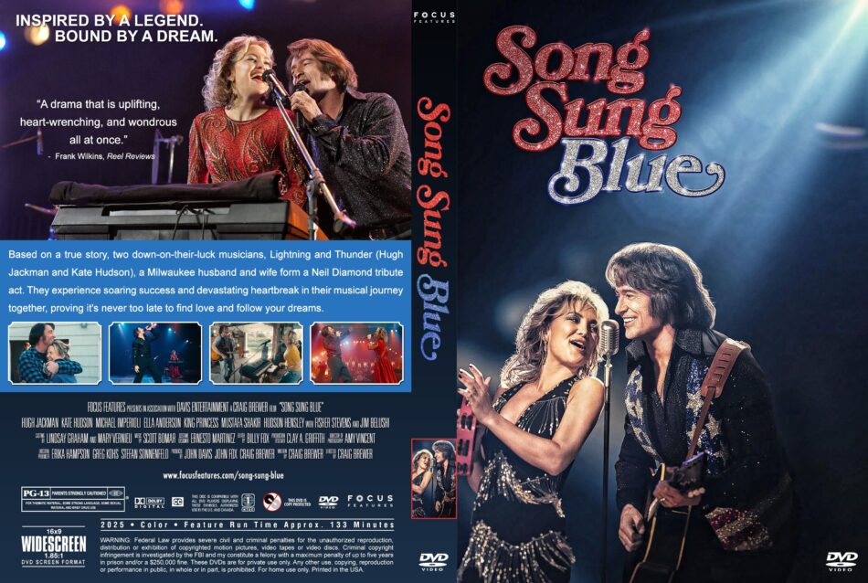Song Sung Blue (2025) R1 Custom DVD Cover & Label - DVDcover.Com