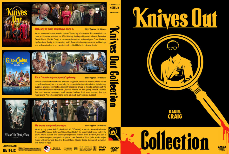 Knives Out Collection R1 Custom DVD Cover - DVDcover.Com