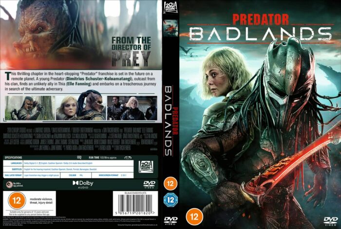Predator: Badlands (2025) R2 UK DVD Cover and Label - DVDcover.Com