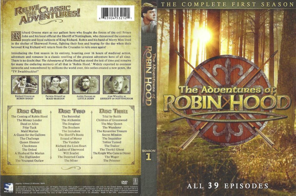 Robin Hood (1955) R1 DVD Cover - DVDcover.Com